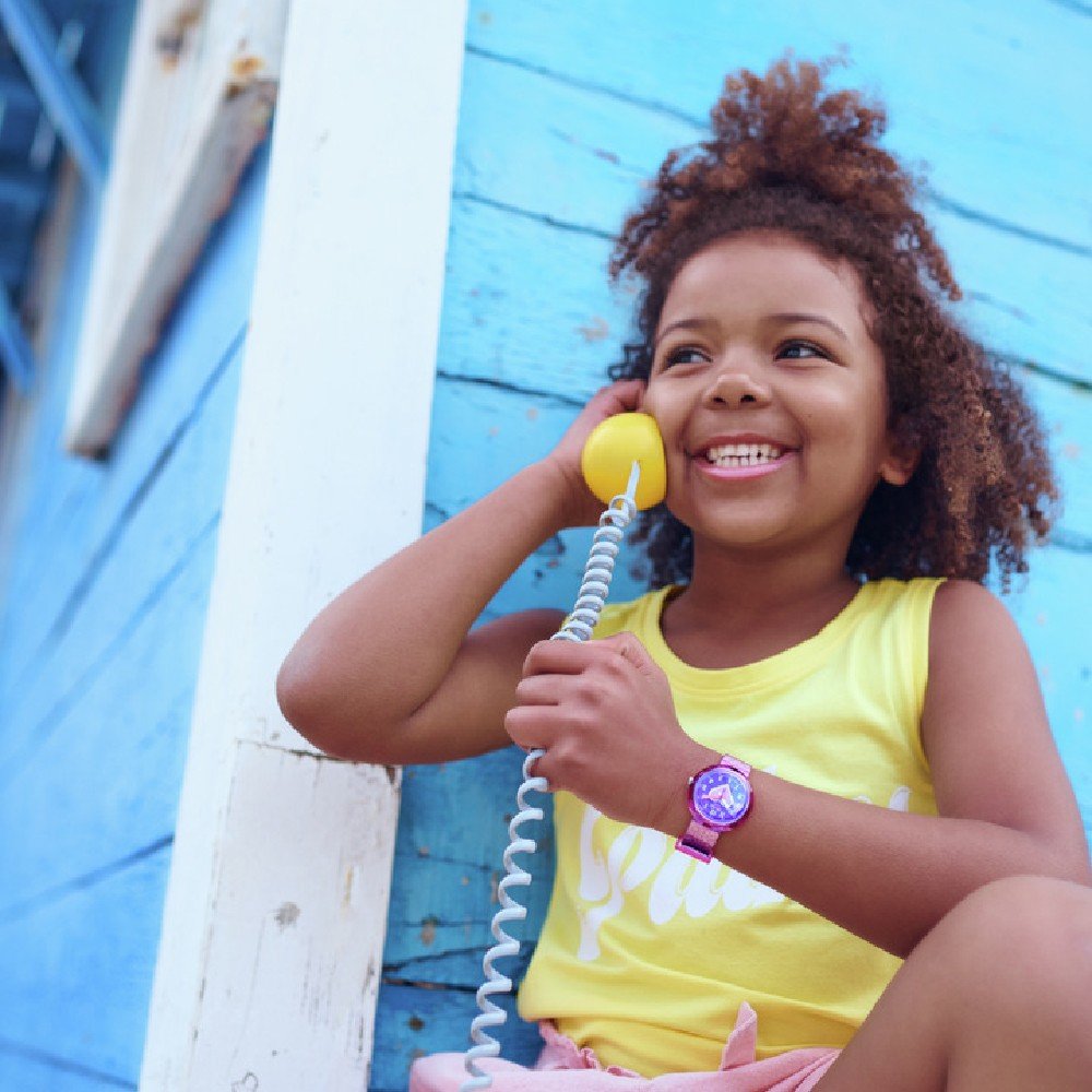 Flik Flak 5+ Power Time FPNP127 Stripy Glitter Watch • EAN ...