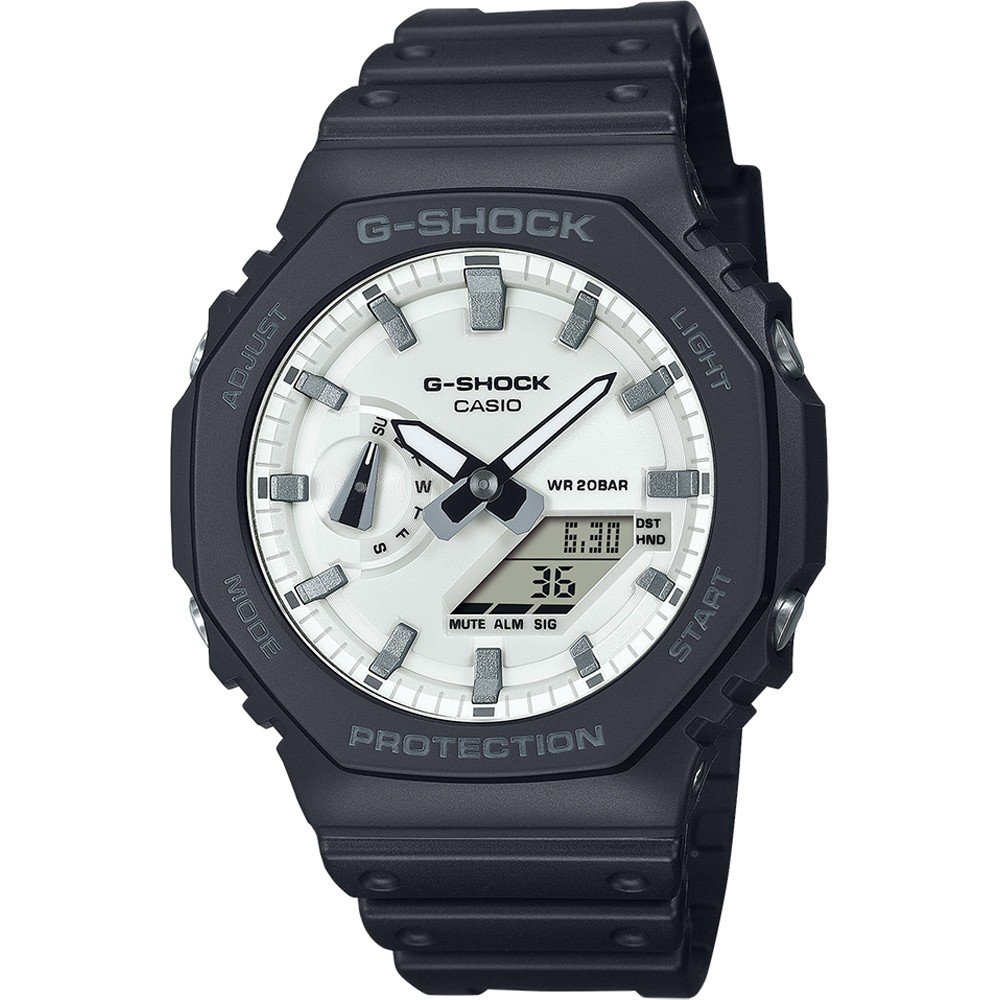 G-Shock Classic Style GA-2100WD-1AER Black & Brilliant White Watch ...