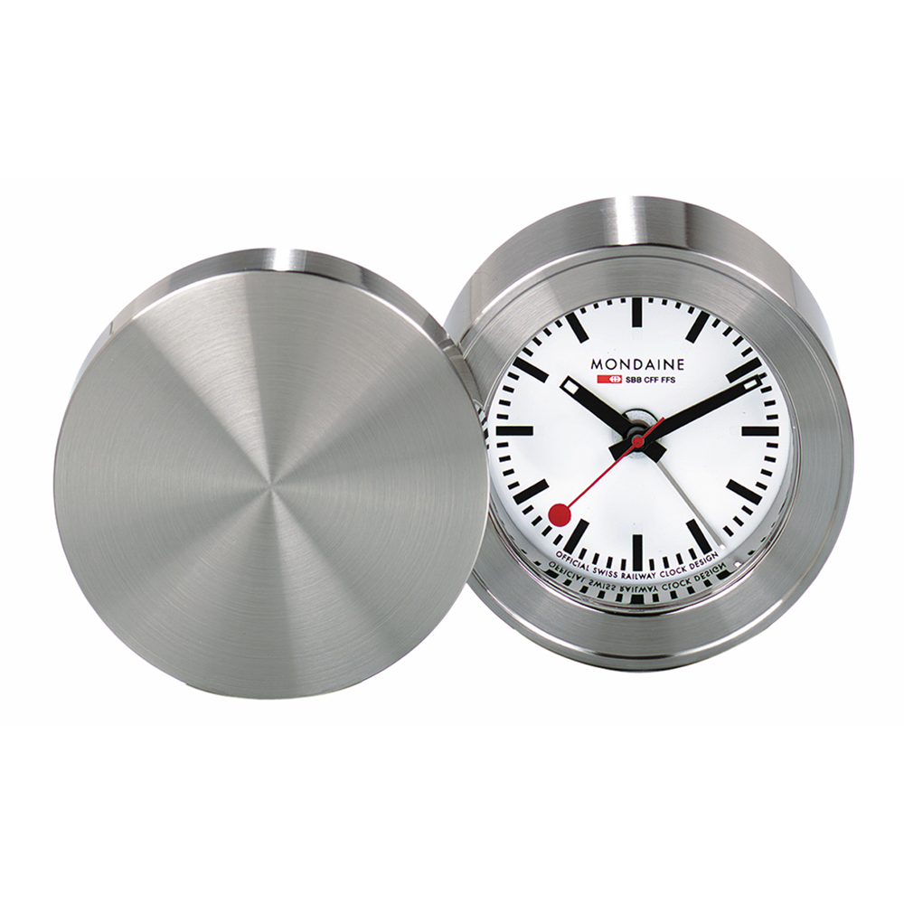 Mondaine Railways MSM.64410 Travel Clock Clock • EAN: 7630040908832 ...