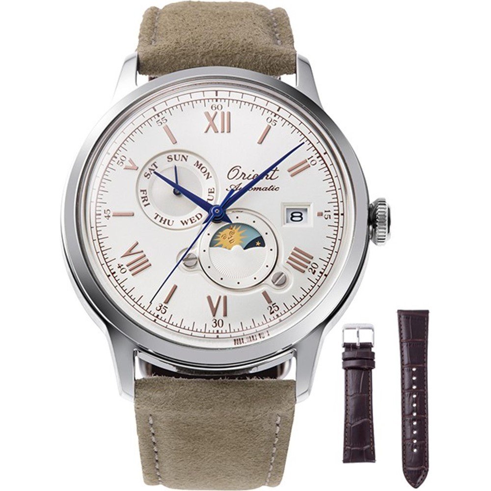 Orient Bambino RA-AK0808S30B Bambino Sun & Moon - 75th Anniversary ...