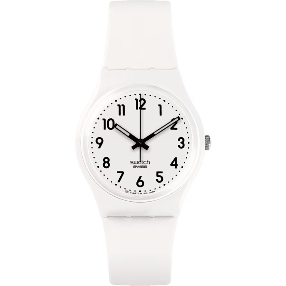 Swatch Originals Medium (34mm) SO28W107-S14 Just White Soft Watch • EAN ...