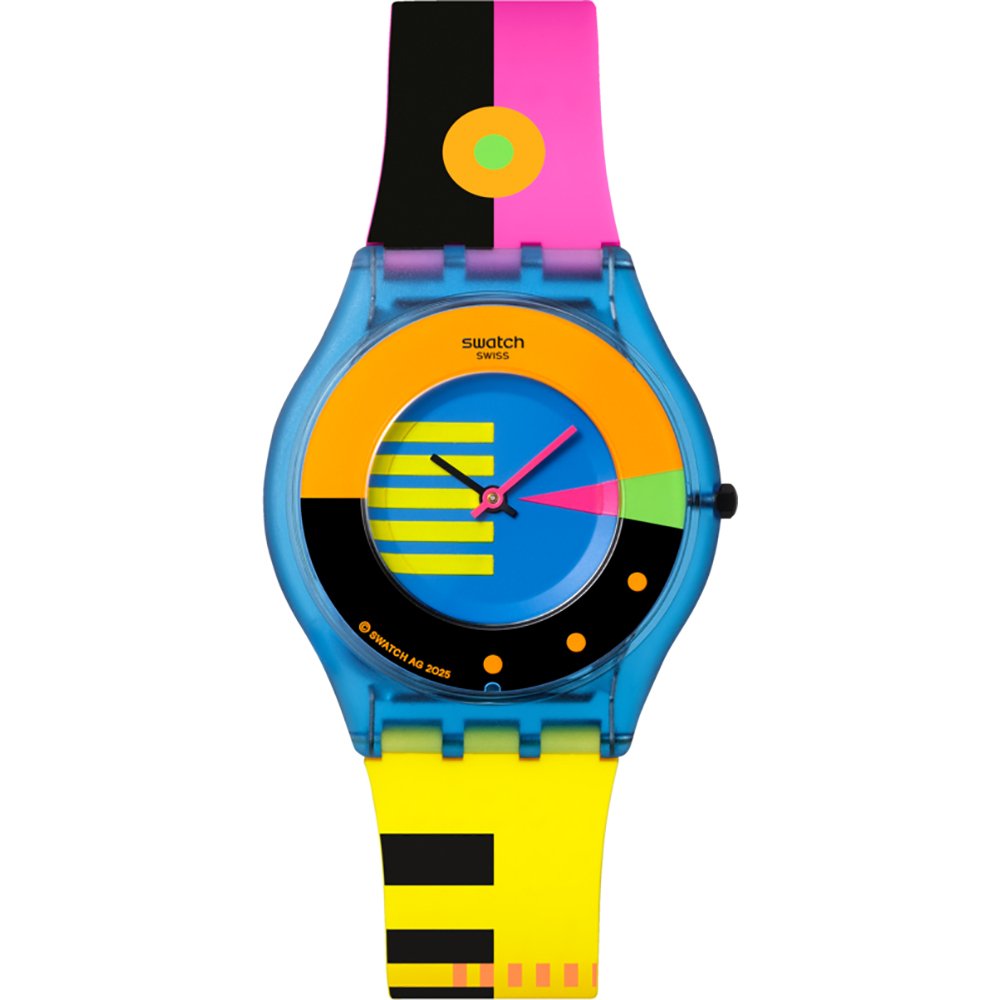 Swatch Skin SS08S101 Neon Flumotions Watch • EAN: 7610522897564 • Watch ...