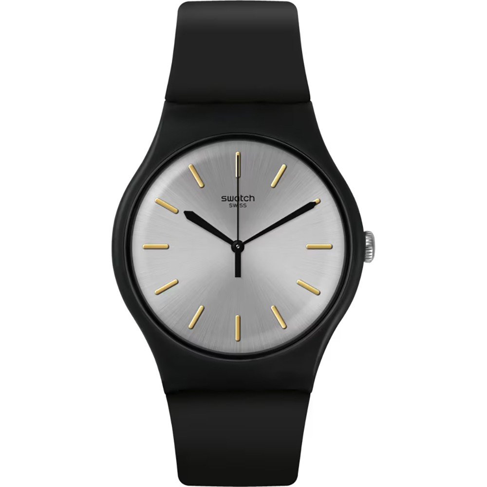 Swatch Originals Large (41mm) SUOB173 Back to Black Watch • EAN ...