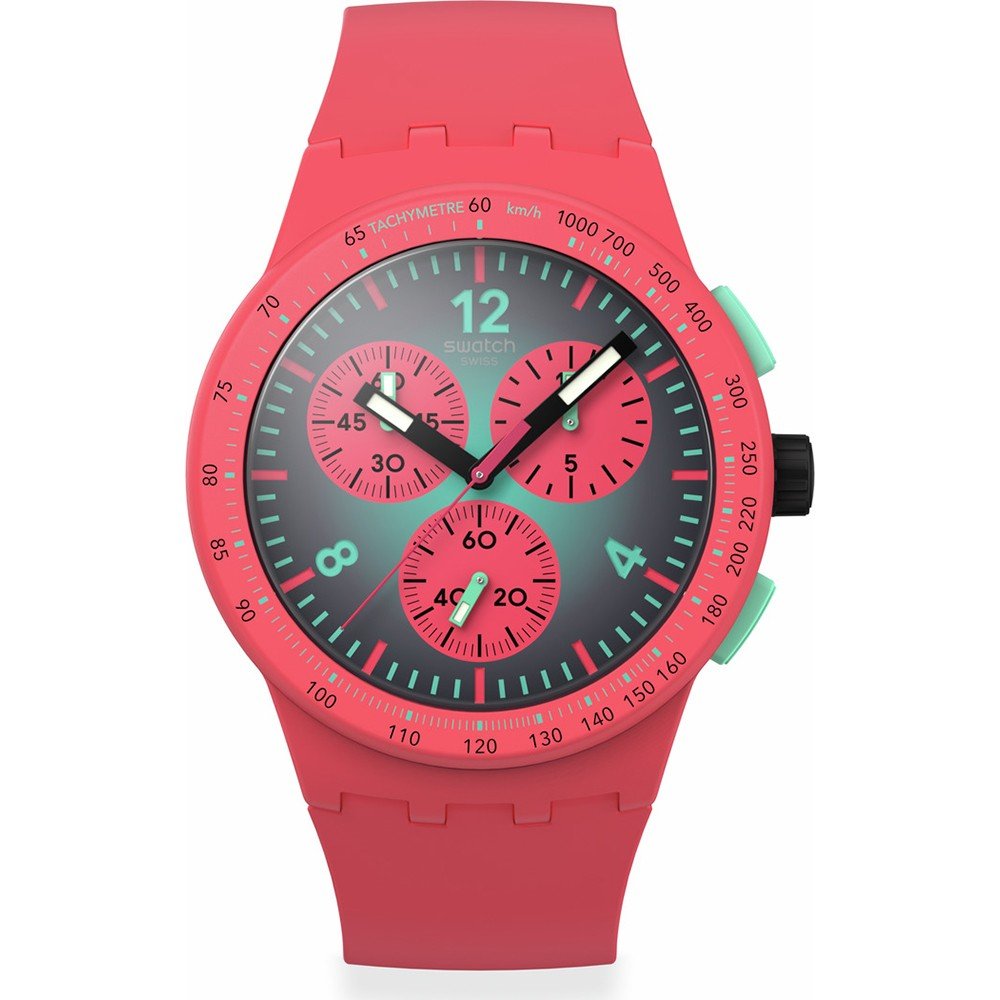 Swatch New Chrono Plastic SUSP100 Paradiso Kinetiko Watch • EAN ...