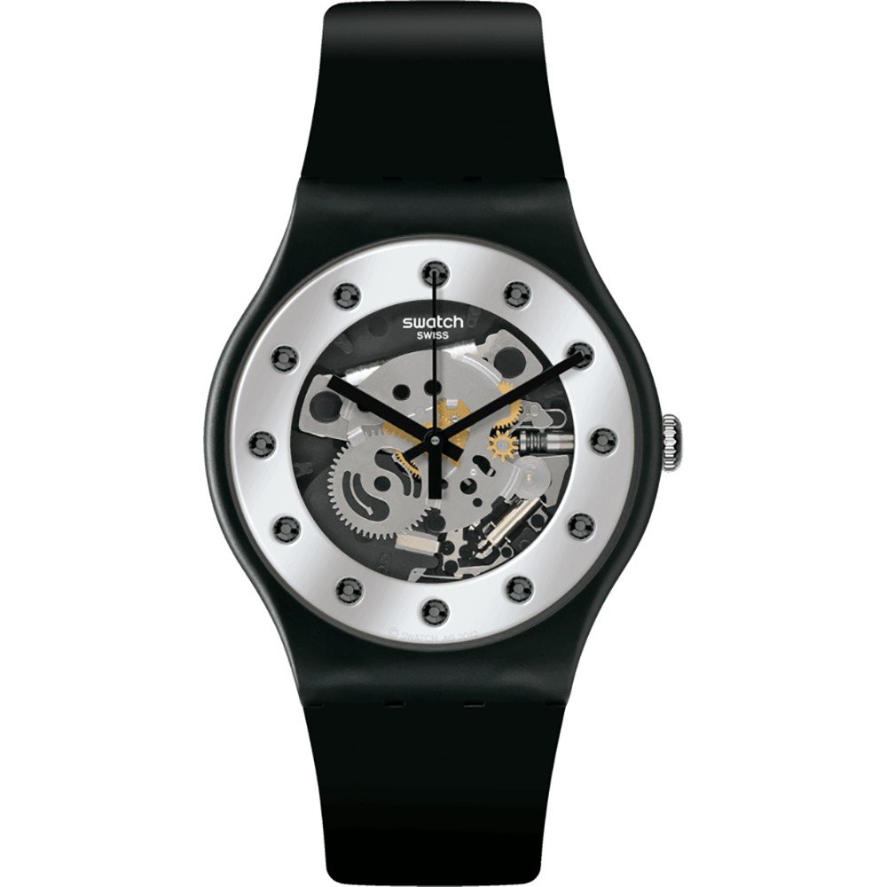 Swatch Originals Large (41mm) SO29B109 Silver Glam Again Watch • EAN ...