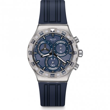 Swatch The Originals YVS454 Blue Grid Watch • EAN: 7610522800694 ...