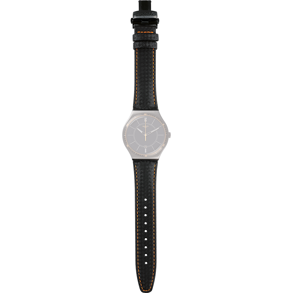 Swatch Irony - New Big Classic - YW AYWB401 YWB401 Carbonata Strap ...